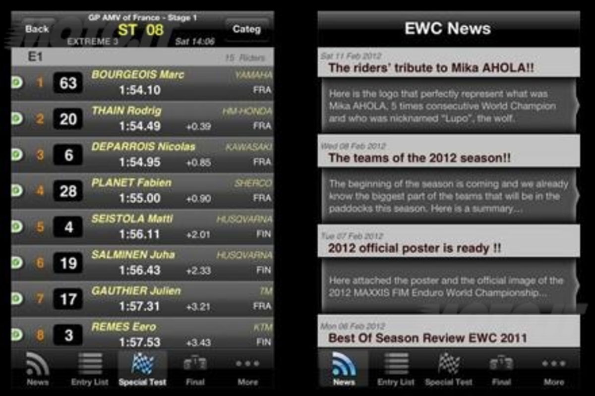 Enduro Live: la nuova app per iPhone del Mondiale Enduro - News - Moto.it