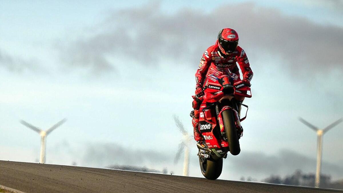MotoGP 2023. Test di Portimao, giorno 2. Pecco Bagnaia: MotoGP 2023. Test di Portimao, giorno 2. Pecco Bagnaia: