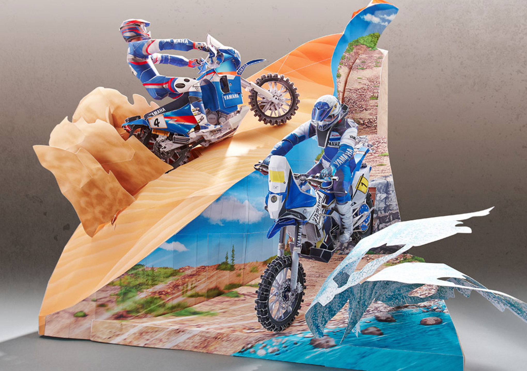 Yamaha Papercraft: XTZ 850R e YZ450F - News - Moto.it