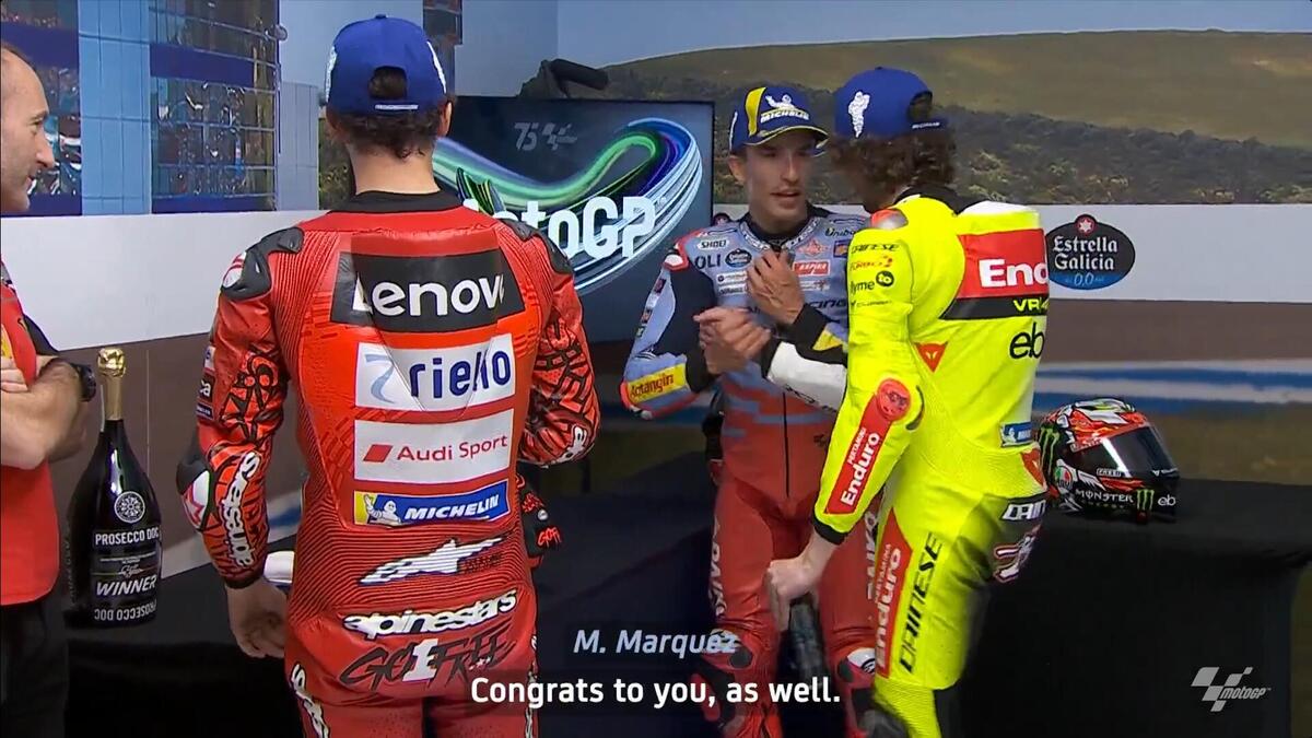 MotoGP 2024. GP di Spagna. Ma quant'è bello sentire i piloti sul podio commentare gli highlights ...