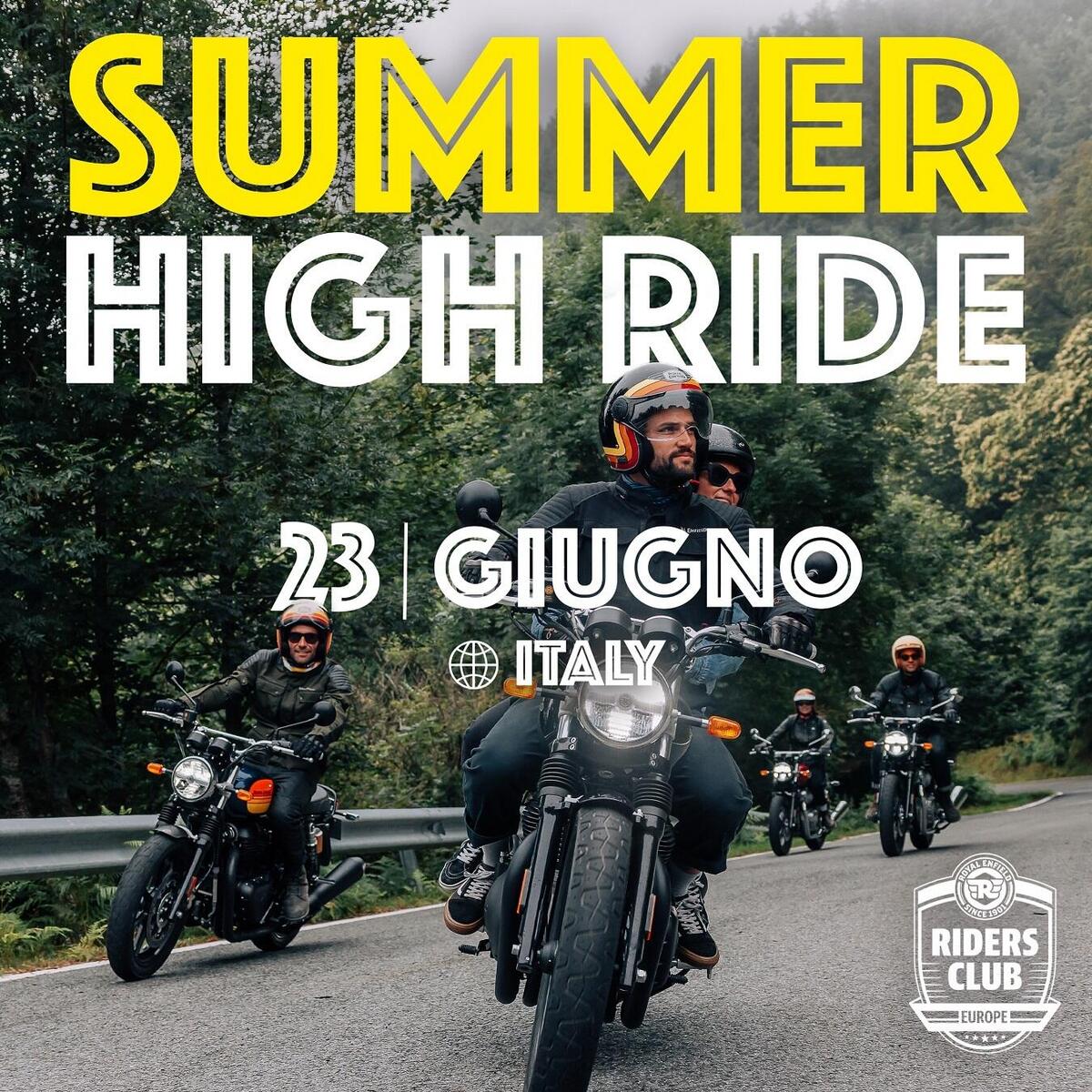 Summer High Ride 2024, il 23 giugno il motoraduno Royal Enfield - News ...